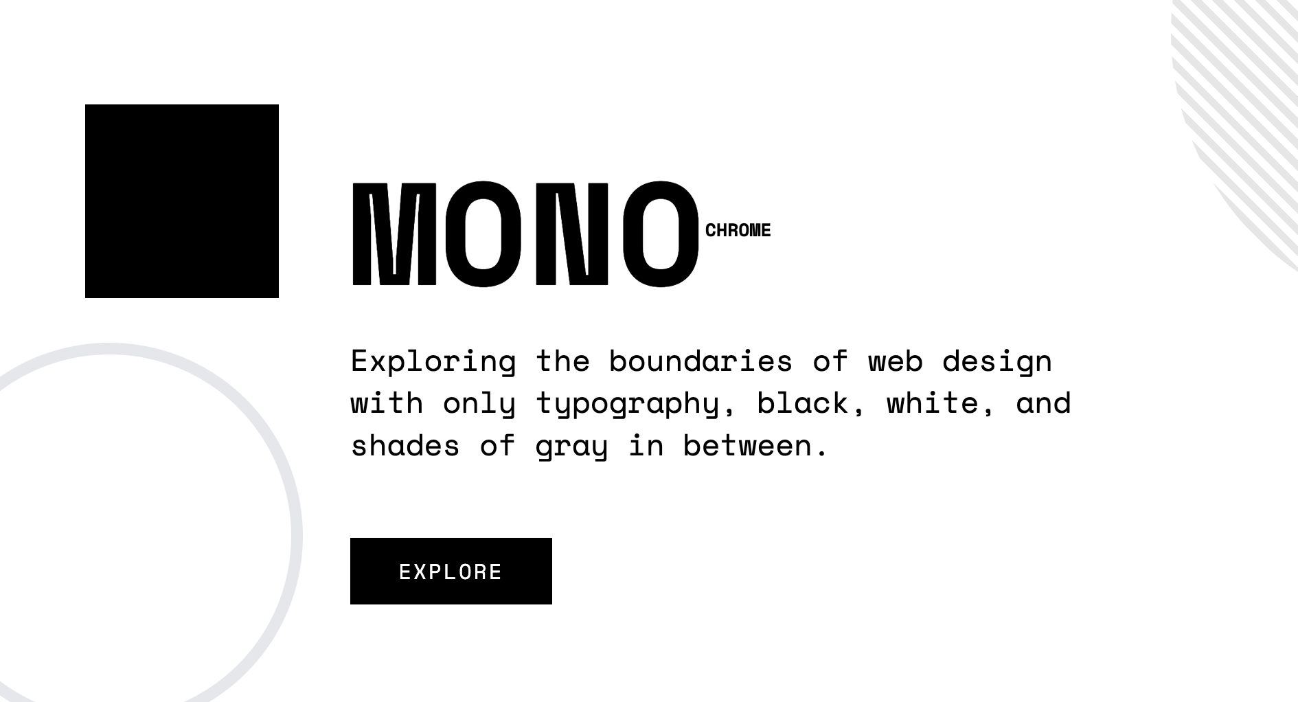 GitHub - layogtima/mono: Exploring the boundaries of web design with only typography, black ...